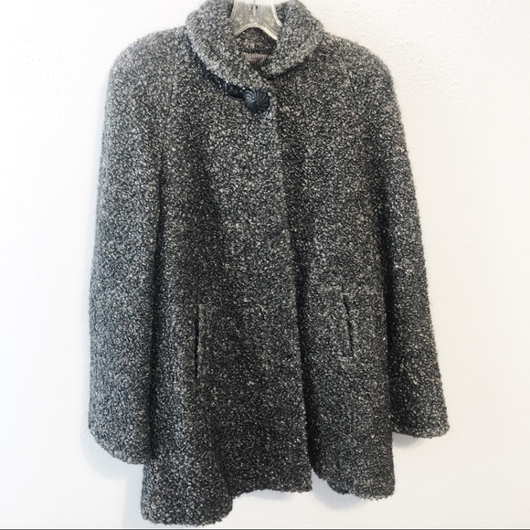 Jackets & Coats | Vintage Wool Boucle Single Button Coat With Pockets ...